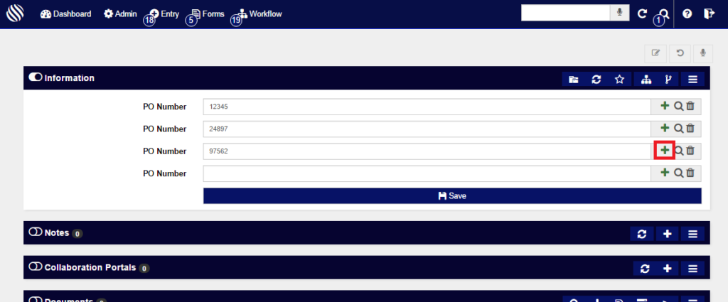 Multi-Value Fields - DocMgt