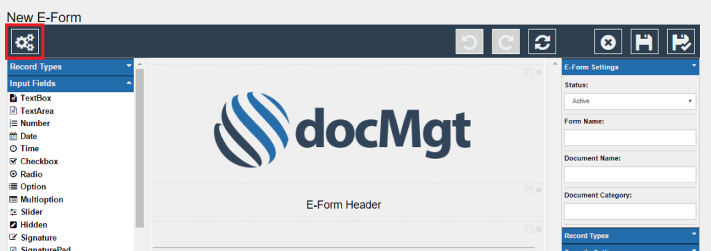 Designing E-Forms - DocMgt
