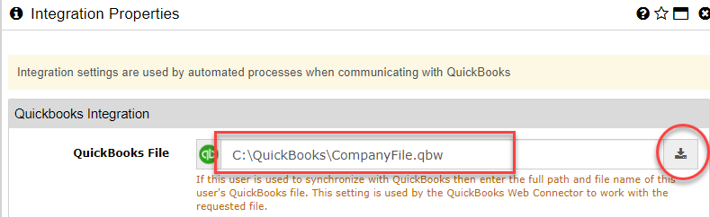 Configuring QuickBooks Integration - docMgt