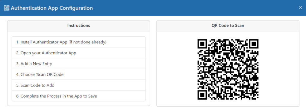 MFA using Authentication Apps - DocMgt