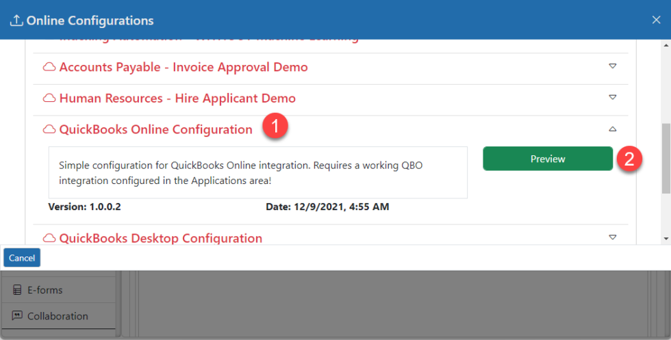 Configuring QuickBooks Online Integration - DocMgt