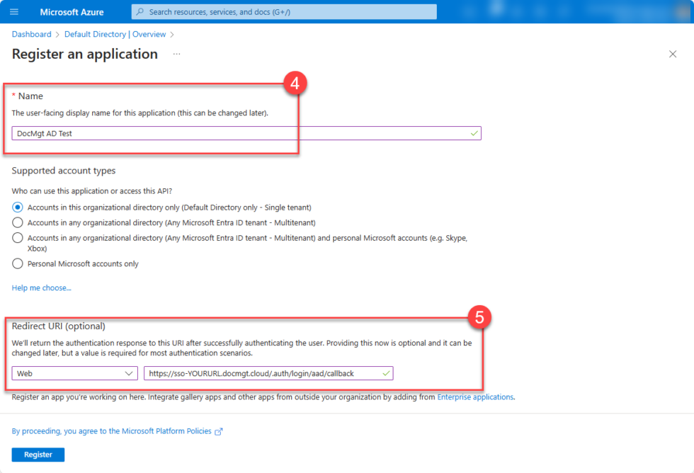 How To Configure Azure Active Directory for SSO - DocMgt