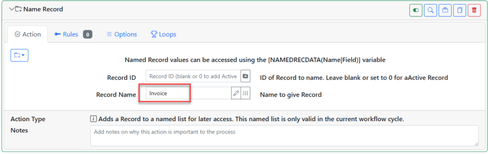 Named Records In Workflow Docmgt